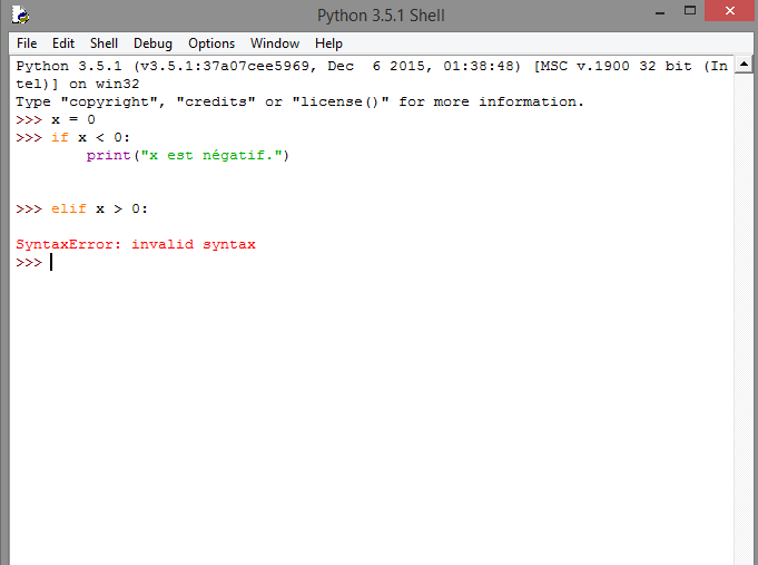 Python Bug If Elif Et Else Par Lucastison Page 1 Openclassrooms